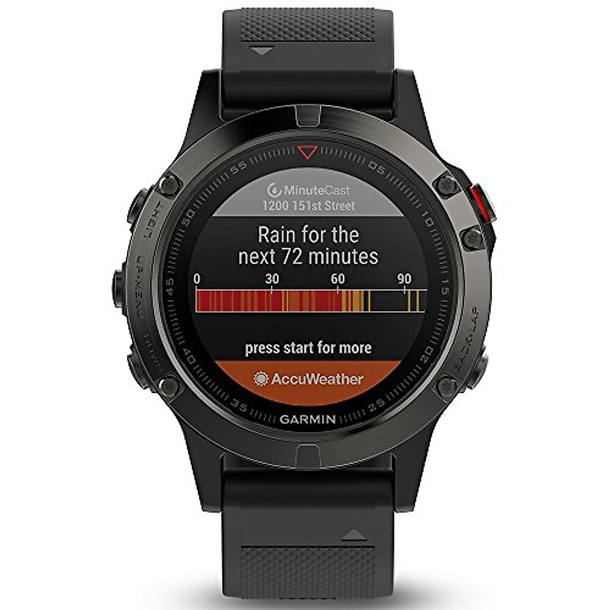 Garmin fēnix 5, Premium and Rugged Multisport GPS Smartwatch, Slate Gray/Black Band, 47 MM
