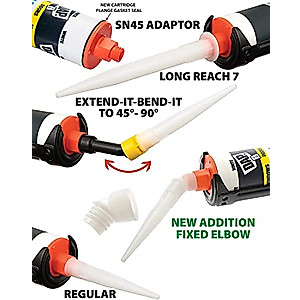 SUPER NOZZLE 45 Adjustable Caulk Gun Nozzle Extender (DIY Kit)