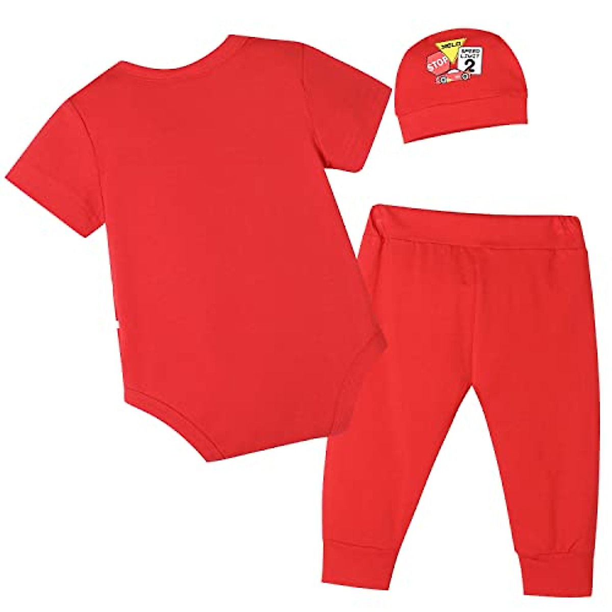 Zusnxaxe Newborn Baby Boys Girls Race Car Driver Costume Halloween Outfit for Children, Baby Spacesuit with hat, Birthday Gifts, Toddler Pretend Role Play Dress Up, Photo shoot, Summer(Short,12-18M)