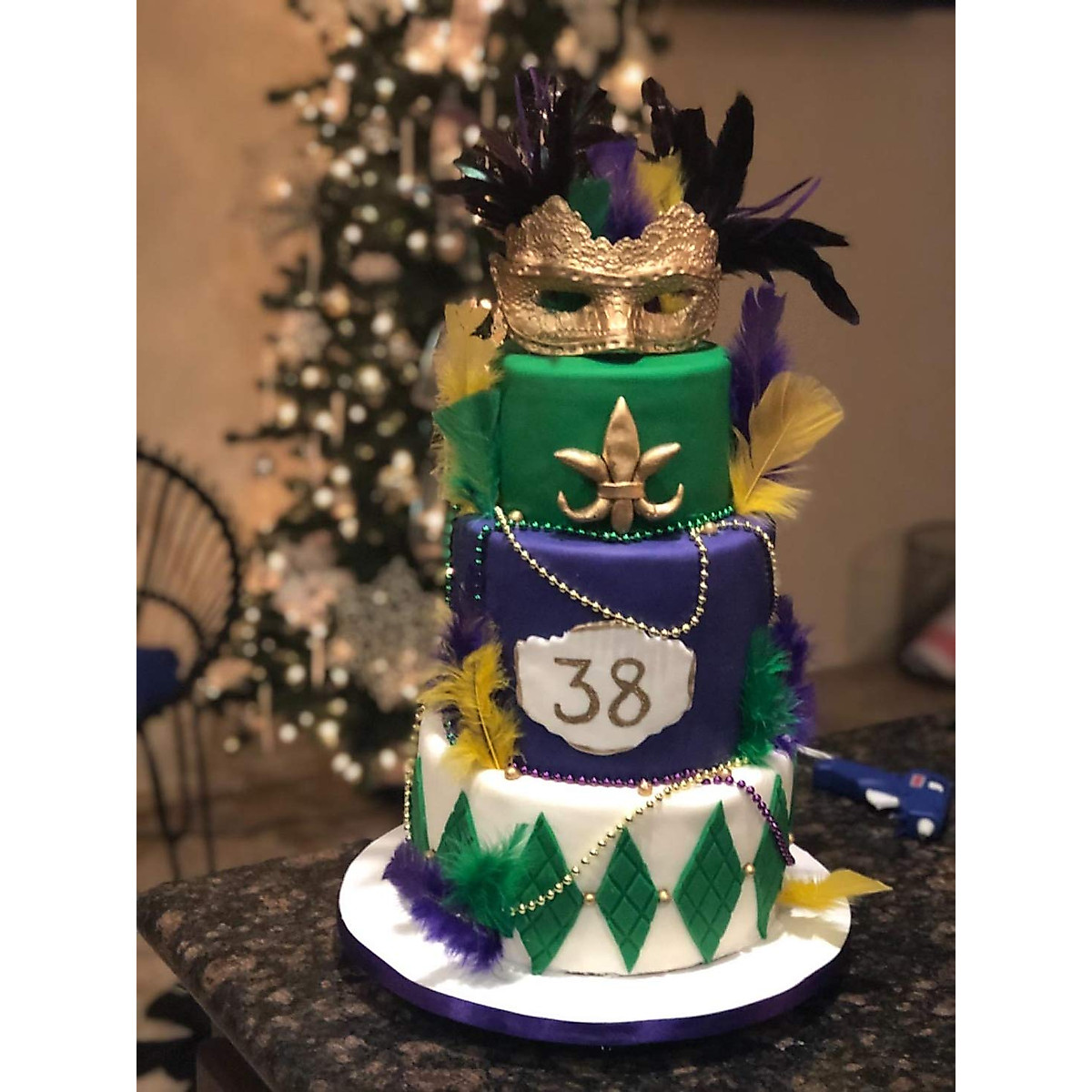 Cake Fondant Impression Mat Mold Diamond Quilted Grid Texture Embossed Lace Embossing Mat Cake Decorating Supplies for Cupcake Wedding Cake Decoration Tools(Set of 4）