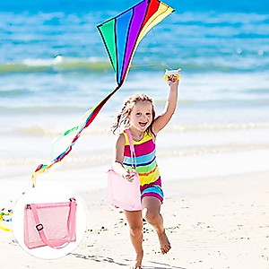 Kisangel Portable Mesh Bag Shower Caddy Practical Toiletry and Bath Organizer Tote