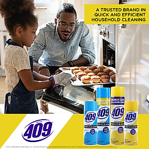 409 Heavy Duty Spray-On Oven Cleaner, Cuts Through Grease & Grime on Contact, A Powerful Clean You Can Trust, Lemon Scent, 14.5 Oz | Grill Cleaner, Stove Top Cleaner