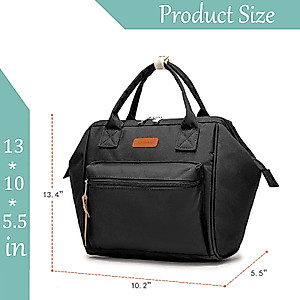 Aerobunny Small Diaper Bag Tote for Mom Dad - Mini Diaper Bag Backpack Mommy Bag Include Insulated Pocket
