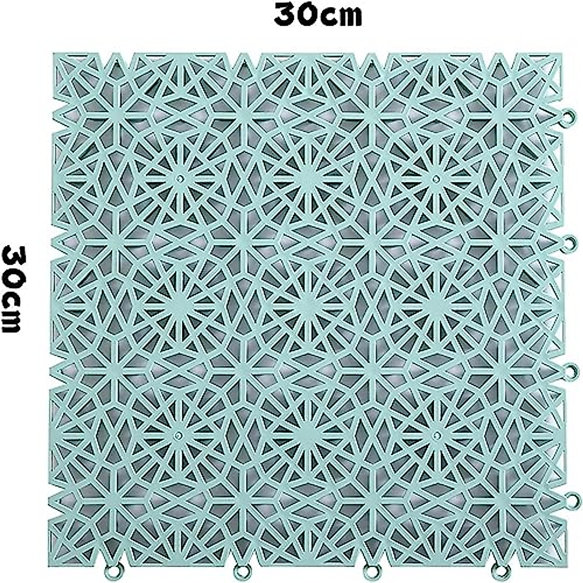 Modular Garage Flooring Tile - Interlocking Soft PVC, 12"x12" Pool Patio Floor, Non-Slip Splicing Floor Mat, Interlocking Drainage Mats Outdoor Indoor (B)