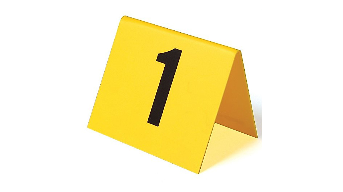 Photo Evidence Numbers Set of 15 for Crime Scene Documentation
