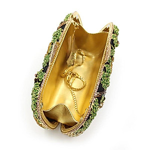 ZLXDP Animal Zoo Jungle Women Crystal Evening Bag Clutches Hard Bridal Wedding Party Clutch Purse (Color : D, Size : 1)