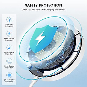 Magnetic Wireless Charger - Magnet Charging Pad Compatible with iPhone 14/14 pro/14 plus/14 pro max/ 13/13 pro/13 pro max/12 pro max - Mag-Safe Charger for AirPods 3/2/Pro with USB-C 20W PD Adapter