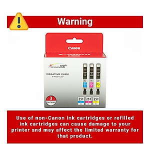 Canon CLI-251XL 3 Color Multi Pack Compatible to MG6320, iP7220, MG5420, MX922, MX722, MG7120, MG6420, MG5520, iX6820, iP8720, MG7520, MG6620, MG5620