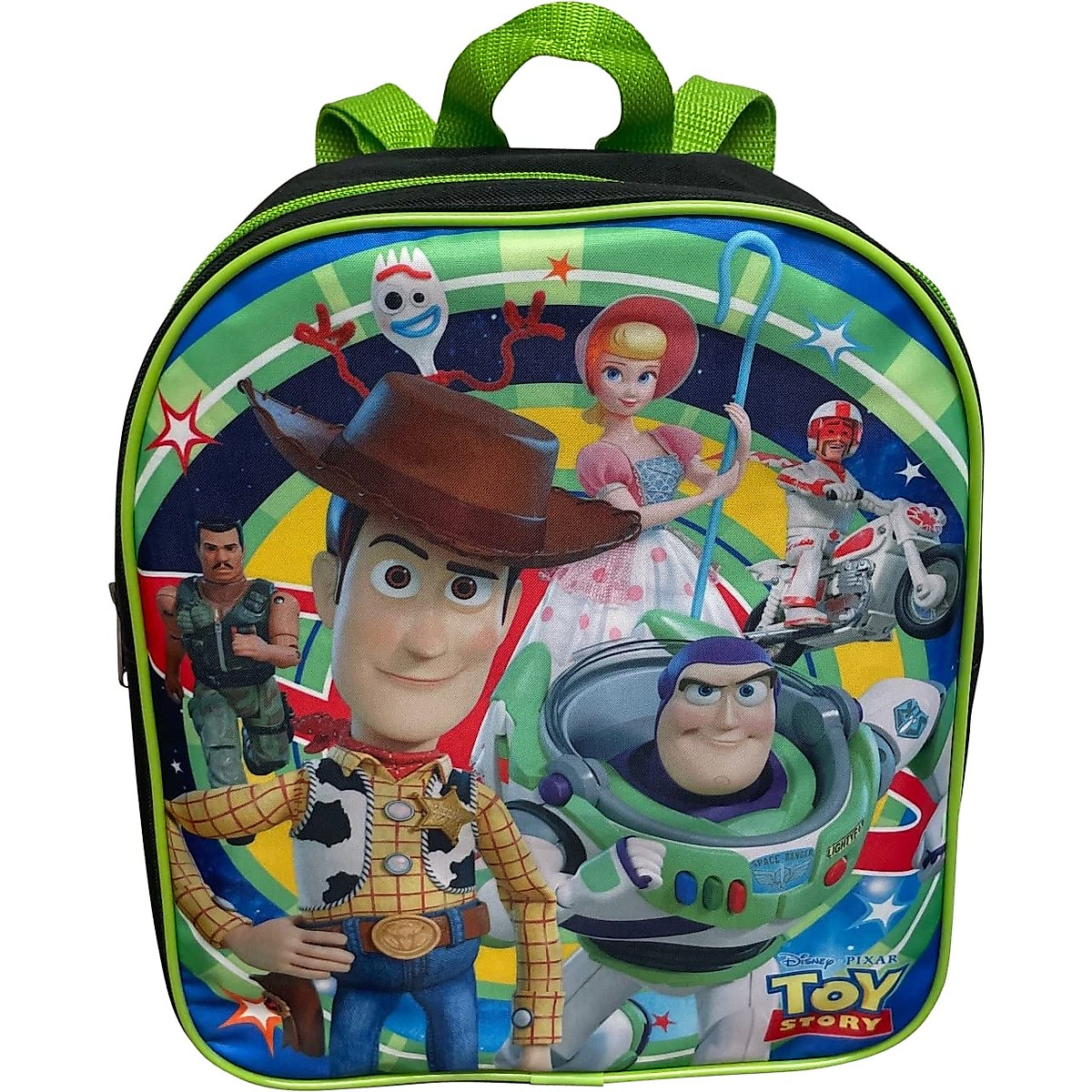 Ruz Toys Story Toddle Boy 12 Inch Mini Backpack (Black-Green)