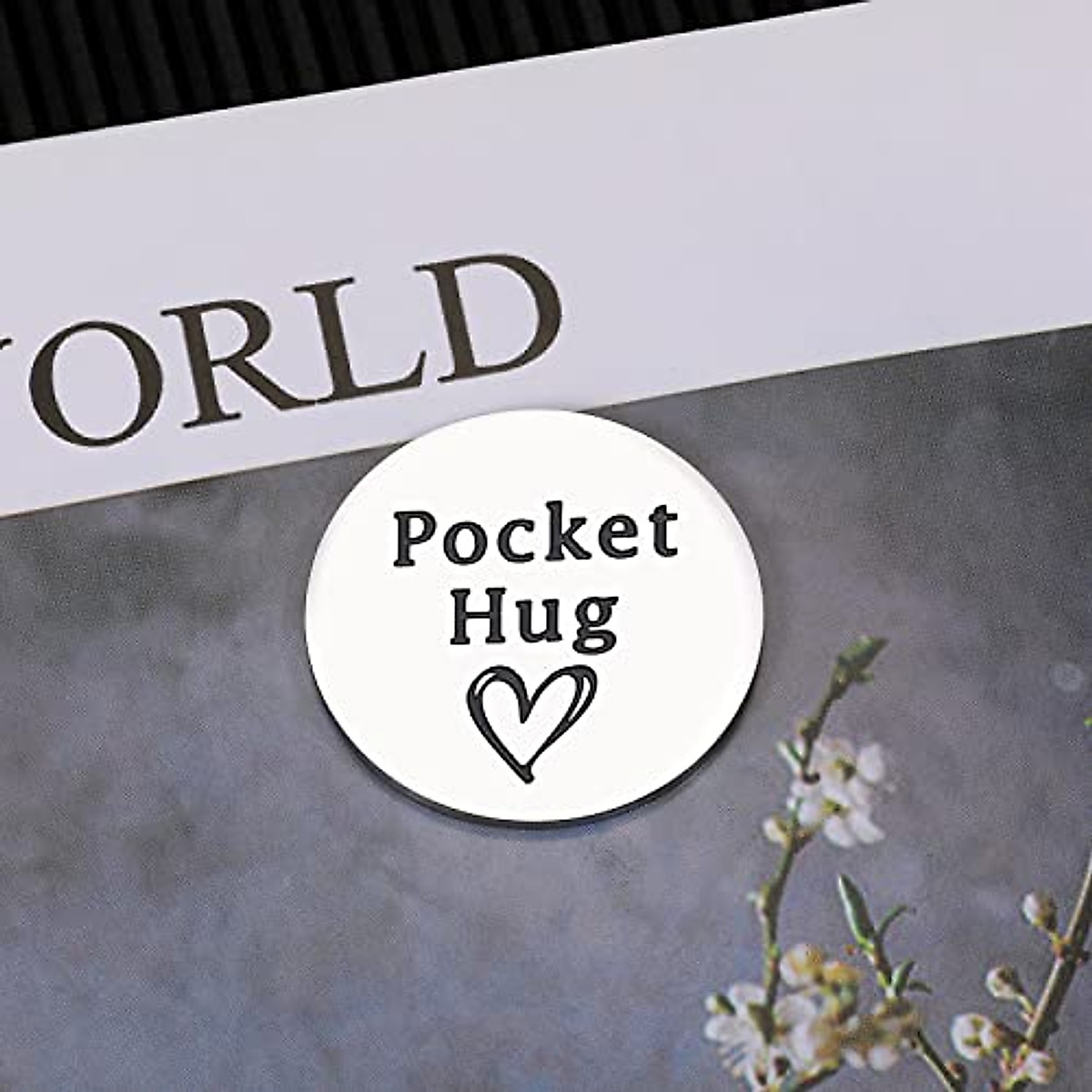Pocket Hug Token Good Luck Charms Long Distance Relationship Get Well Soon Gifts for Women Inspirational Birthday Gifts for Teen Girls Boys Back to School Gifts for Kids Stocking Stuffers for Adults
