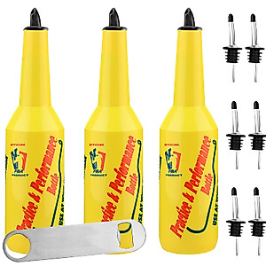 SuproBarware Flair Bottle Decorative Bottles - 25oz/750ml Height Flair Bartender Practice & Performance Bottle, Set of 10