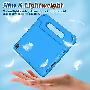 LTROP Kids Case for Samsung Galaxy Tab A7 10.4 Inch(2022/2020),Galaxy Tab A7 10.4 Case,Shockproof Convertible Handle Stand Case for Samsung Galaxy Tab A7 10.4(Model SM-T500/T503/T505/T507/T509), Blue