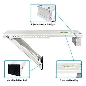 Foozet Window Air Conditioner Support Bracket , Window AC Bracket Light Duty , Window AC Support Up to 85 lbs