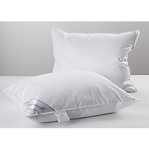 Eastwarmth Natural Goose Down&Feather Pair Pillows Insert, Set of 2 Bedding Soft Pillows 100% Soft Cotton Standard 20x26in