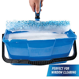 Unger Professional 3 Gallon Bucket – Compact Cleaning Bucket, Comfort-Grip Handle, 2 Pour Spouts, Portable Cleaning Supplies, Plastic Mop Bucket for Floor, Window & Household Cleaning