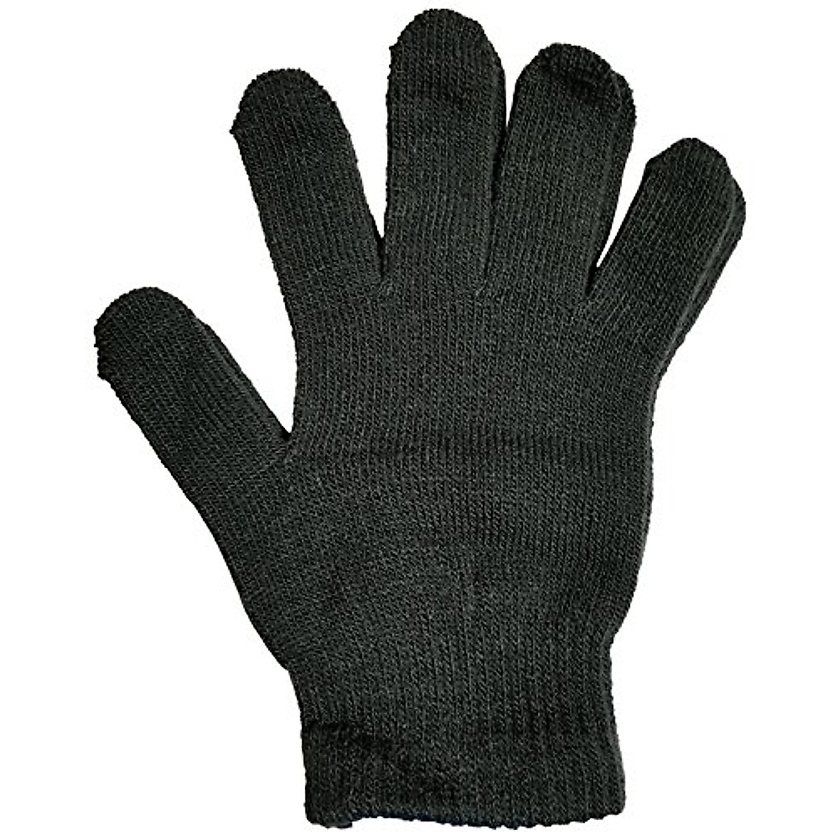 Winter Magic Gloves, 12 Pairs Stretchy Warm Knit Bulk Pack Mens Womens