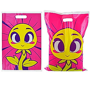 JOYIN 72 Pcs Easter Large Plastic Tote Bags Easter Goodie Treat Gift Bags for Egg Hunt, Easter Kids Party Favor Party Supplies