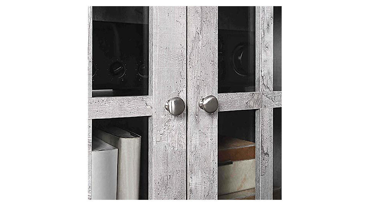 Big Sur Highboy TV Stand with Storage Cabinets & Faux Birch Finish