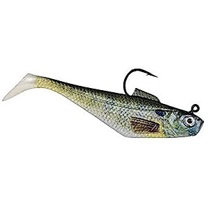 Berkley PowerBait Pre-Rigged Swim Shad Fishing Bait, HD Bluegill, 4in | 10cm, Irresistible Scent & Flavor, Realistic Profile, Ready-to-Fish, Ideal for Bass, Walleye, Pike and More