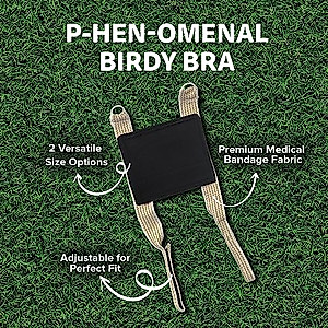Birdy Bra Standard Chicken Hook-and-Loop Crop Bra, Black