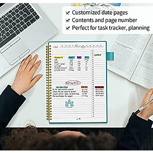 Regolden-Book To Do List Notebook , Daily To Do List Planner for Work, Project Planner Notebook for Daily Tasks & Personal Organizer, Checklist Notebook for Man/ Women, Pocket, Pen Loop, 160 Pages (7"x10")