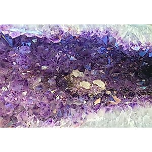 CSFOTO 7x5ft Background for Bright Violet Texture from Natural Amethyst Photography Backdrop Crystal Quartz Jewellery Sparkle Brilliance Ornament Gemstone Photo Studio Props Polyester Wallpaper