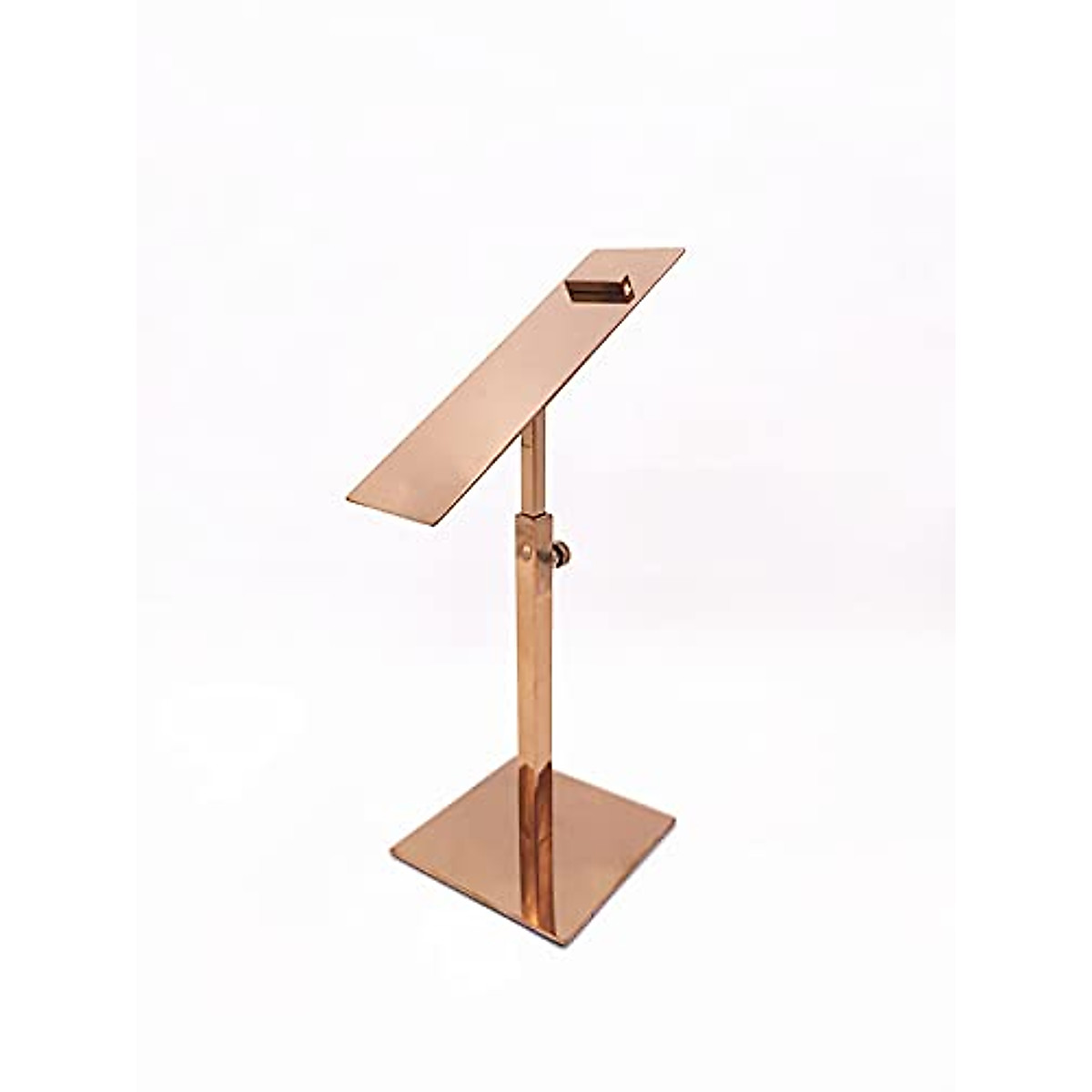 Rose Gold Stainless Steel Metal Adjustable Shoe Display Stand Holder