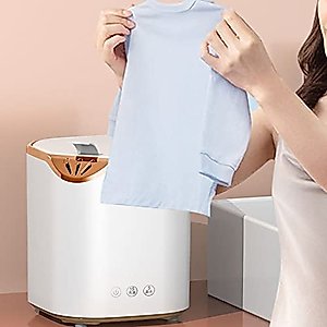 Dpofirs Mini Washing Machine, 4L Capacity Portable Laundry Washer, No More Splashing, Ultrasonic Home Washer for Camping Apartments Dorms College Rooms (US Plug)