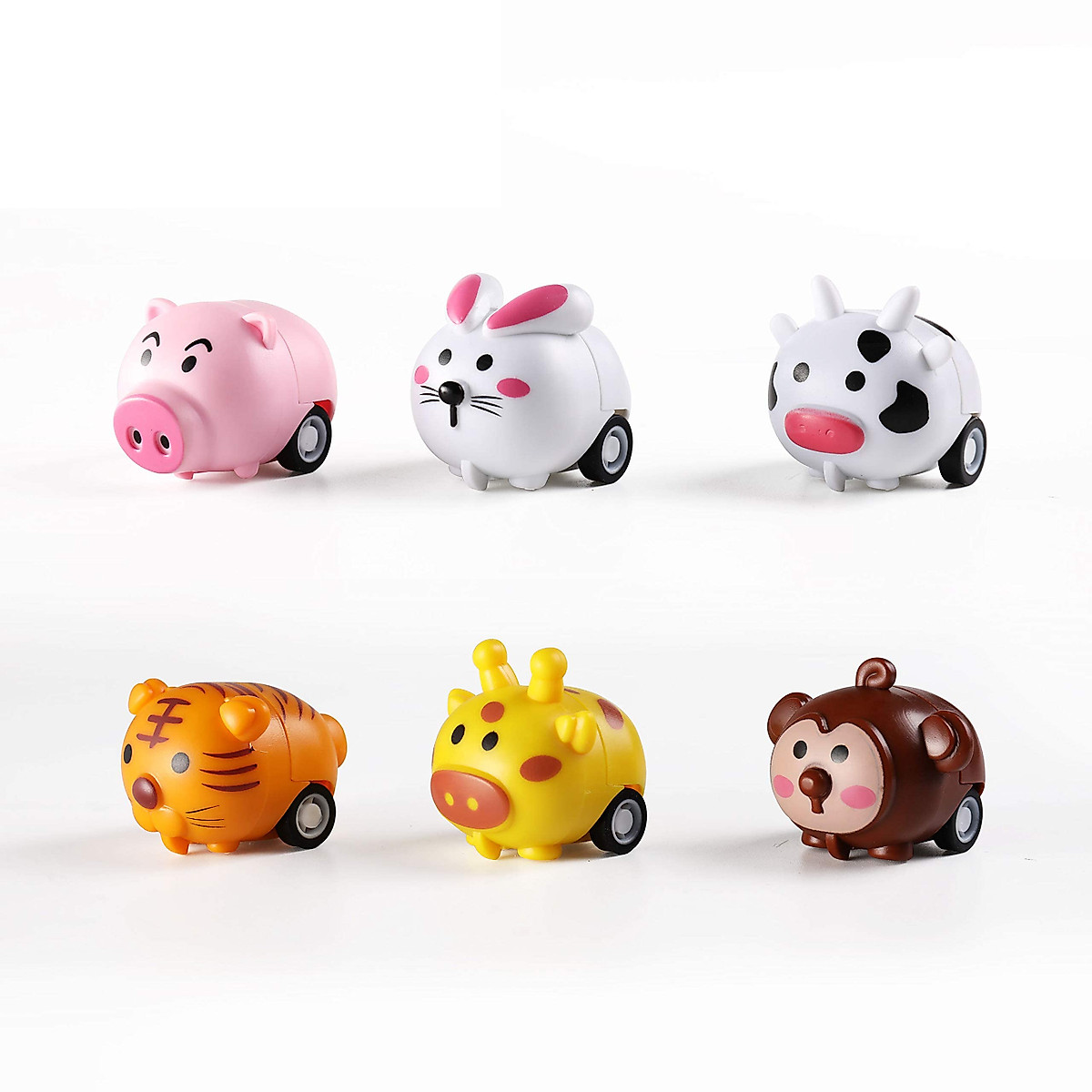 JOYIN 28 Pack Valentine Day Animals Pull Back Vehicles for Kids with Gift Cards and Filled Hearts, Pull Back & Go Car Toy Sets for Toddlers Kids Valentine School Classroom Exchange, Game Prizes