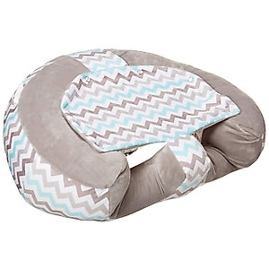 The Original Hugaboo Infant Sitting Chair - Blue Chevron , 3-10 Month