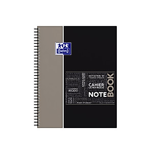 Oxford 400037407 Notebook Study Pack of 5 with 4 Colours Digital College Pad A4+ Lined 80 Sheets
