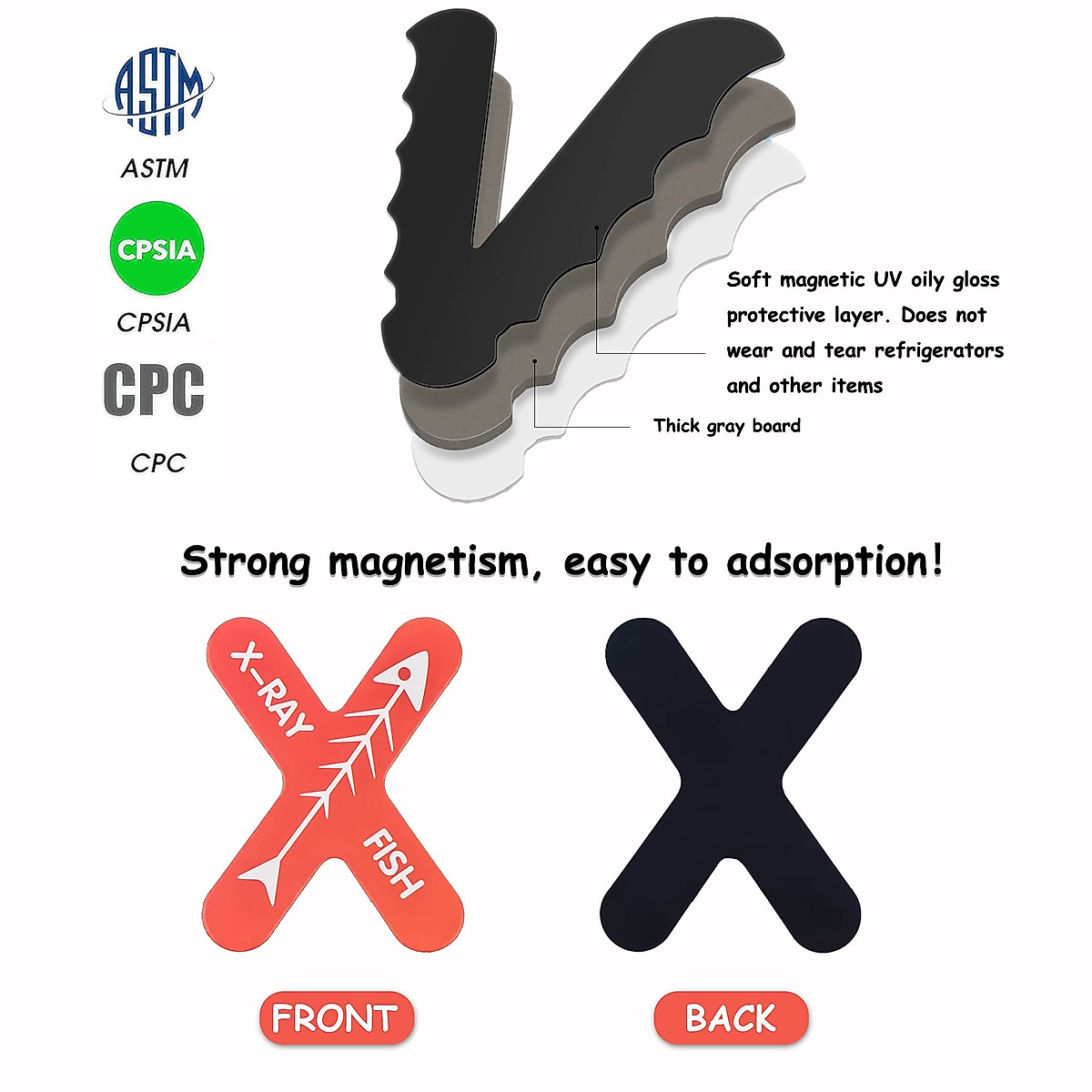 ABCaptain Refrigerator Animal Alphabet Magnets Magnetic Letters Toy, Large ABC Uppercase Preschool Educational Spelling Fridge Game Gift for Kids Toddlers Boys & Girls Ages 3 4 5 (26Pcs)