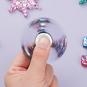 NiArt Fidget Spinner Toy DIY Bearing with Caps Set 22-Pack, MR137 0.5" Single-Sealed Chrome Steel Bearing Balls Replacement High Speed 13mmx7mmx4mm Epoxy Resin Casting Craft Skateboard Stress Reliever