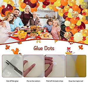PERPAOL 141pcs Fall Balloons Garland Arch Kit, Fall Decorations Orange Burgundy balloons for Thanksgiving Autumn Little Pumpkin Shower Birthday Party Decorations with Fall Leaves and Maple Garland
