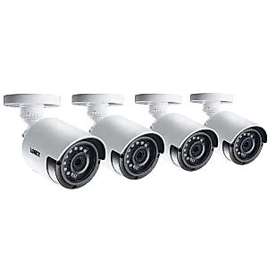 Lorex LAB243 2K 4MP Super High Definition Bullet Security Cameras with Night Vision (4 Pack) (M.Refurbished)
