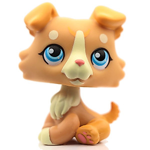 AODERTI Baby for Collie 2452 Yellow Dog 1 Inch Puppy Mini Bobble Head Pet Shop Toys c