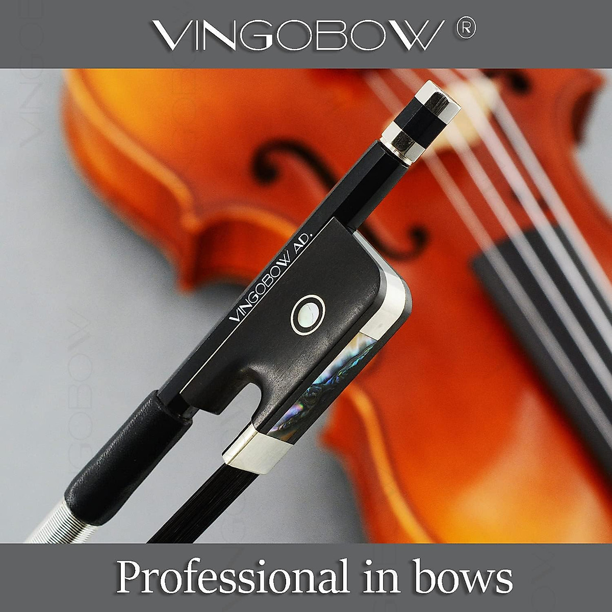 VINGOBOW Full Size Carbon Fiber Viola Bow 100MB