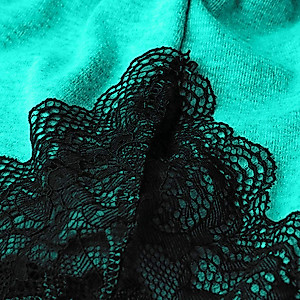 Bblulu Womens Elastic High Waist Leggings Tight Sports Casual Lace Patchwork Yoga Short Pants with Drawstring