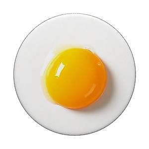 Egg white orange foodie Sunnyside up Fried Egg yolk food PopSockets Standard PopGrip