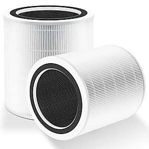 Core 400S Replacement Filter for LEVOIT Core 400S Smart WiFi Air Purifier, Funmit 3-in-1 H13 True HEPA Replacement Filter, Compared to Part # Core 400S-RF, 2 Pack, White