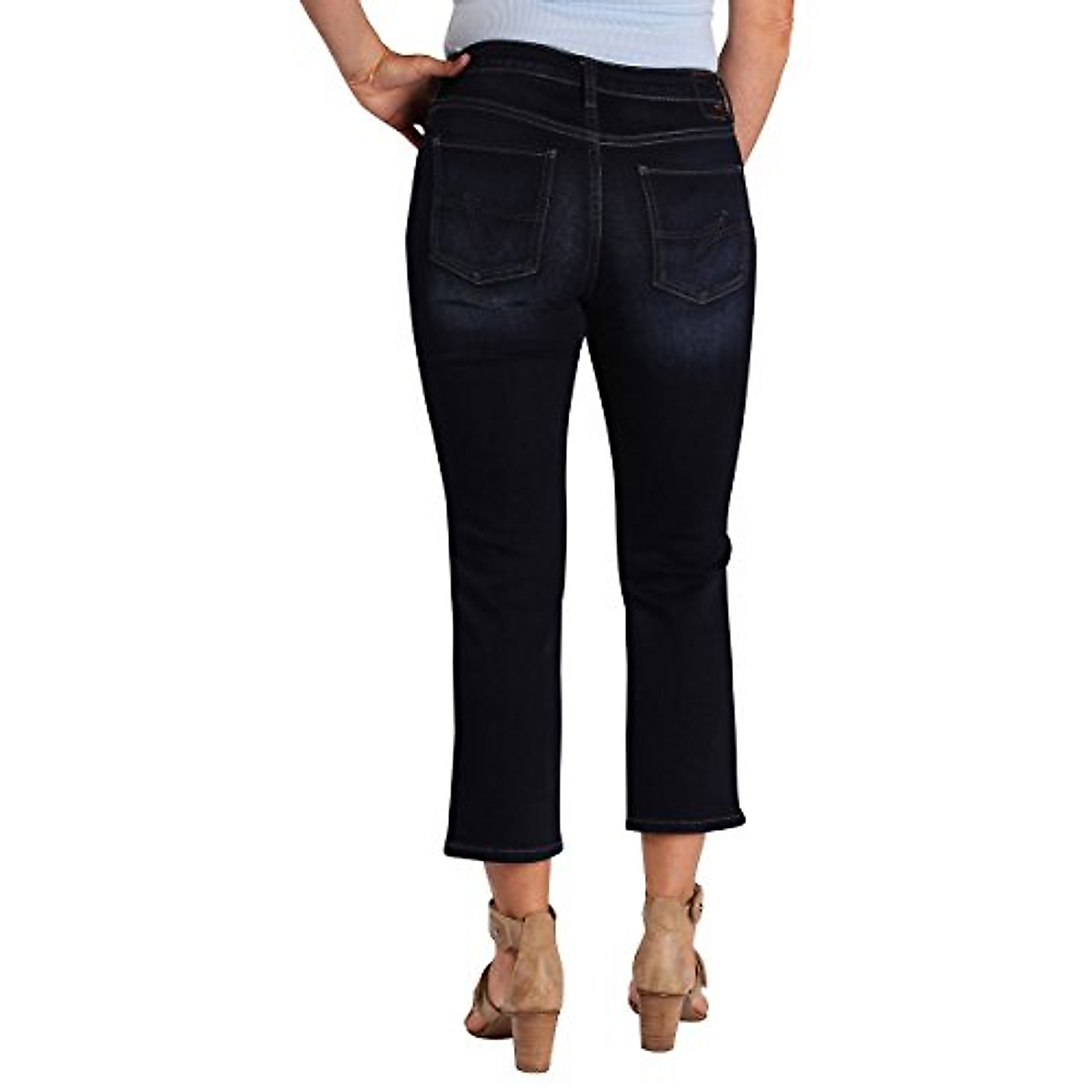 JAG Jeans Women's Lena Straight Ankle Pant, Dark Indigo, 10