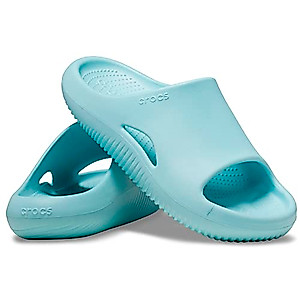 Crocs Unisex Mellow Slides Sandal, Pure Water, 4 US Men