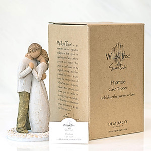 Willow Tree Promise, sculpted hand-painted cake topper