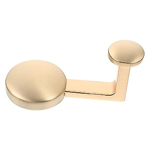 Cabilock 2pcs Double Round Coat Hook Stick on Hooks Heavy Duty s Hooks Door Robe Hanger Door Hooks cast Iron Hooks Stick on Wall Hooks Metal Wall Hooks Office Key Holder Zinc Alloy Curtain