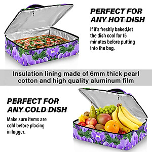 Kigai Palm Pineapple Casserole Dish Carrier for Hot or Cold Food Storage,Insulated Casserole Carrying Case Perfect for Parties, Picnics and Camping; Fits 9” x 13”Baking Dishes