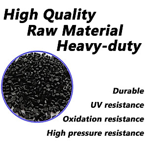 Qolekog Air Line 3/8" Tube OD Pneumatic Nylon Tube SAE J844 Airline For Air Brake Tubing or Fluid Transfer (Black 32.8Ft)