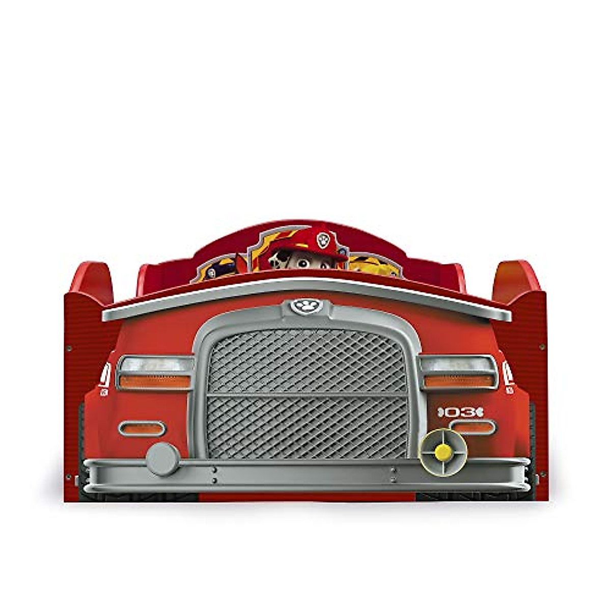 Delta Children Wood Toddler Bed, Nick Jr. PAW Patrol + Serta Perfect Slumber Dual Sided Recycled Fiber Core Toddler Mattress (Bundle)