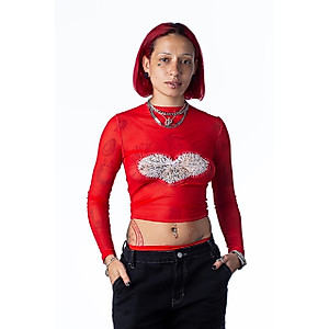 16G Hammered Texture Wavy Stainless Steel Hinged Segment Ring for Septum, Lip, Eyebrow, and Ear Piercings (Steel)