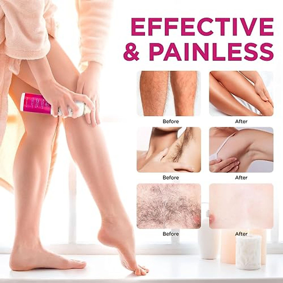 Hair Removal Spray, Hair Removal Cream for Women and Men Pubic Hair, Hair Removal Spray for Men, Mens Hair Removal Cream, Depilatory Cream, Crema Depiladora Para Mujer Partes Intimas