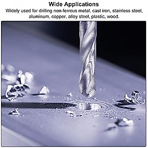 uxcell Solid Carbide Drill Bits, 2.5mm C2/K20 Tungsten Carbide Jobber Drill Bits Straight Shank Drilling Tool for Stainless Steel Aluminum Iron Metal Plastic 2pcs